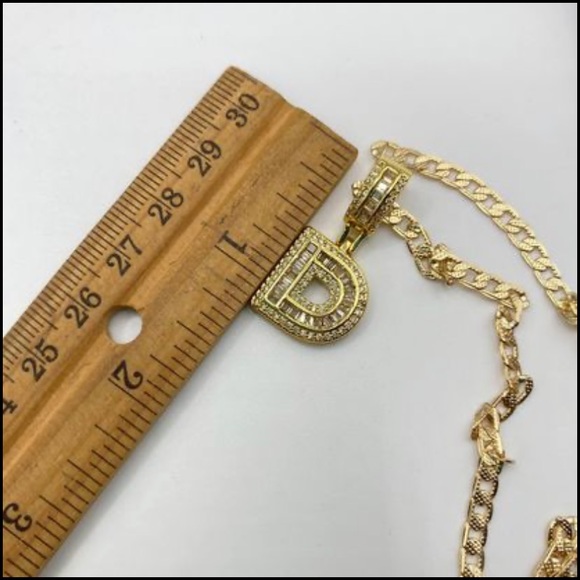Jewelry | Gold Filled Initial D And Chain Inicial D Oro Laminado Y ...